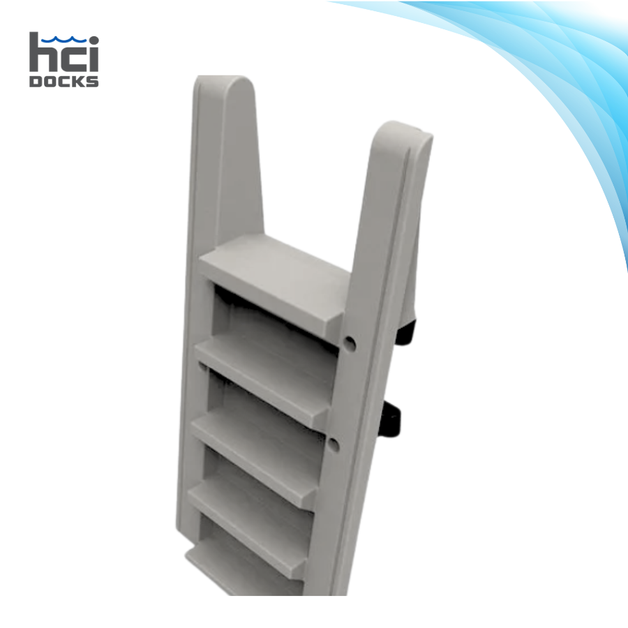 Polyethylene Swim Ladder (Gray) – HCI Docks